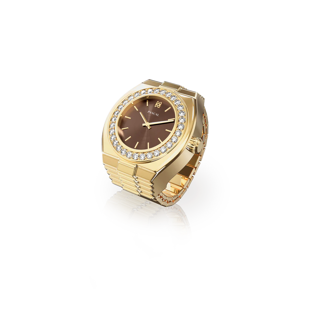 PASCAL-Sofia Prism Cocktail Watch Ring